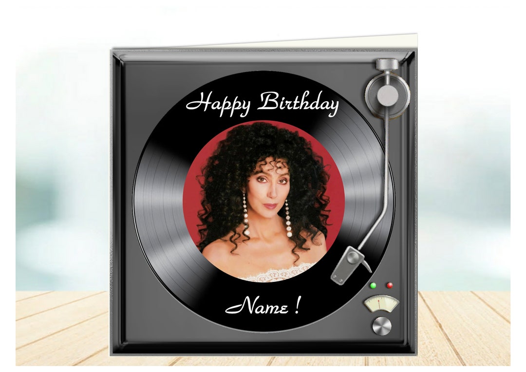 Cher Themed Birthday Card - Etsy