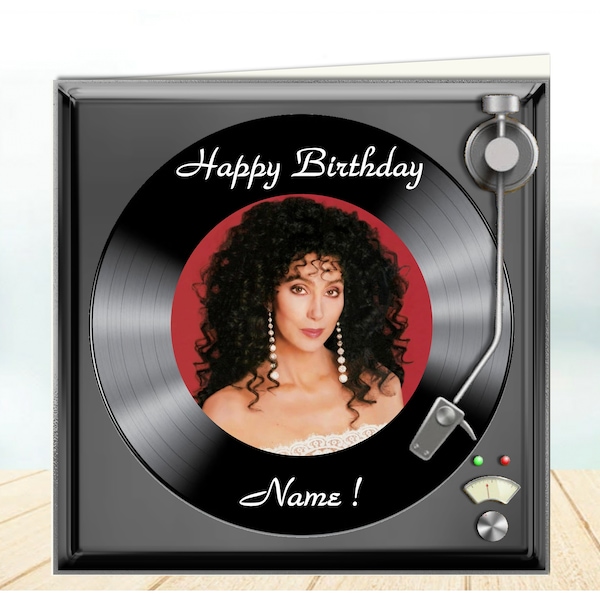 Cher Birthday Card - Etsy