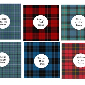 Scottish Highland Cow Wedding Card With Various Tartans, Highland Cow ...