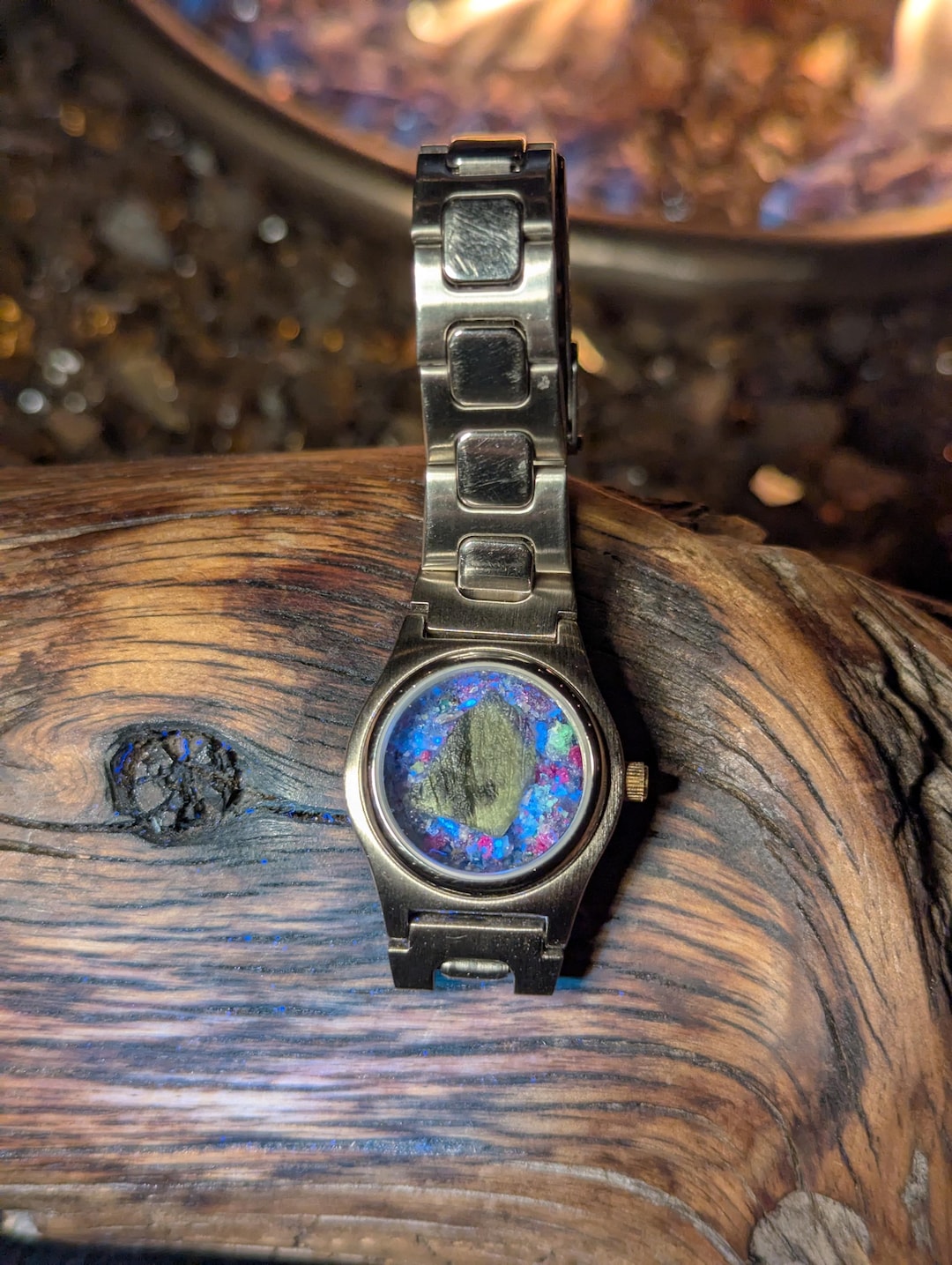 UV Reactive Crystal Confetti Moldavite Watch! - Etsy