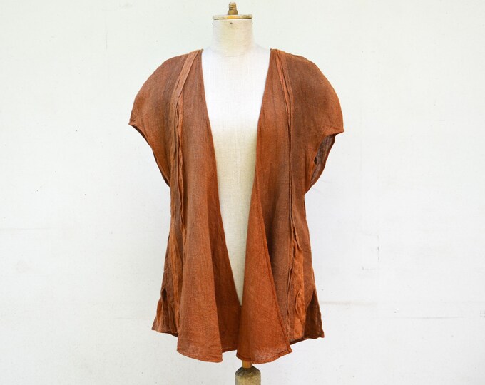 Reserved for Ivanelleguerra1, Eco Hemp Flax Rust Ginger Woman Unique ...