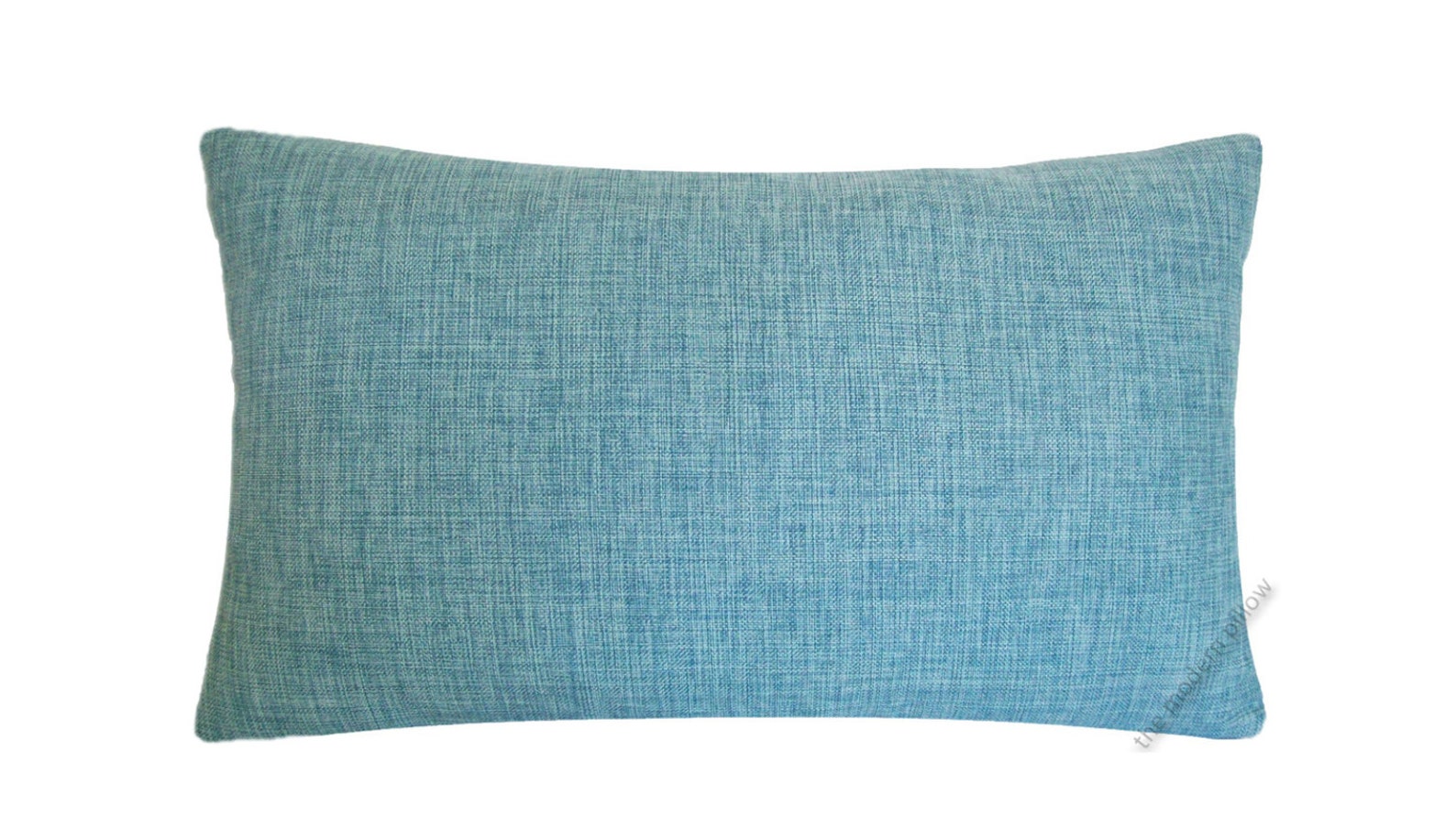 Aqua Blue Cosmo Linen Decorative Throw Pillow Cover / Pillow Case ...
