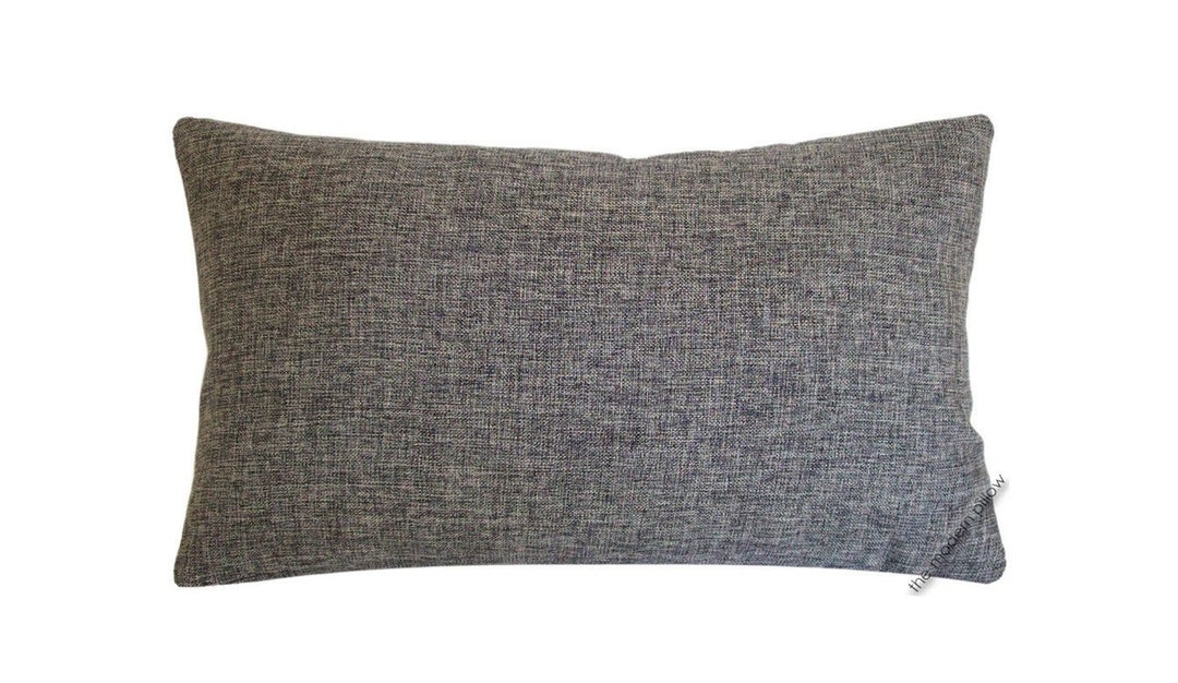 Gray Cosmo Linen Decorative Throw Pillow Cover / Pillow Case / Cushion ...