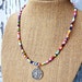 Colorful Beaded Choker With Zodiac Pendant. Multi Color Zodiac Necklace ...