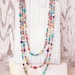 Long Multi Color Necklace. Multi Semi Precious Stone Necklace. - Etsy