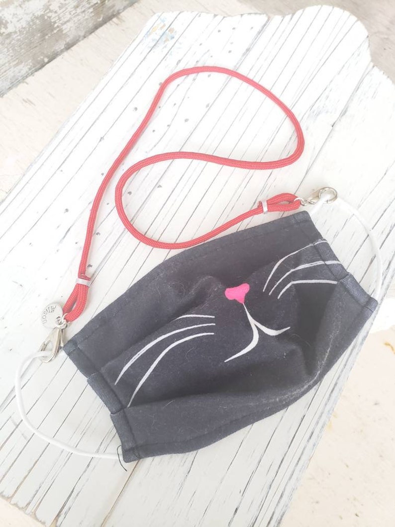 Personalized Mask Lanyard. Adult Mask Leash. Face Mask Holder - Etsy