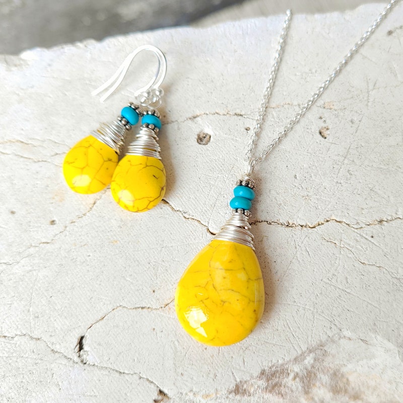 Yellow Jewelry - Etsy