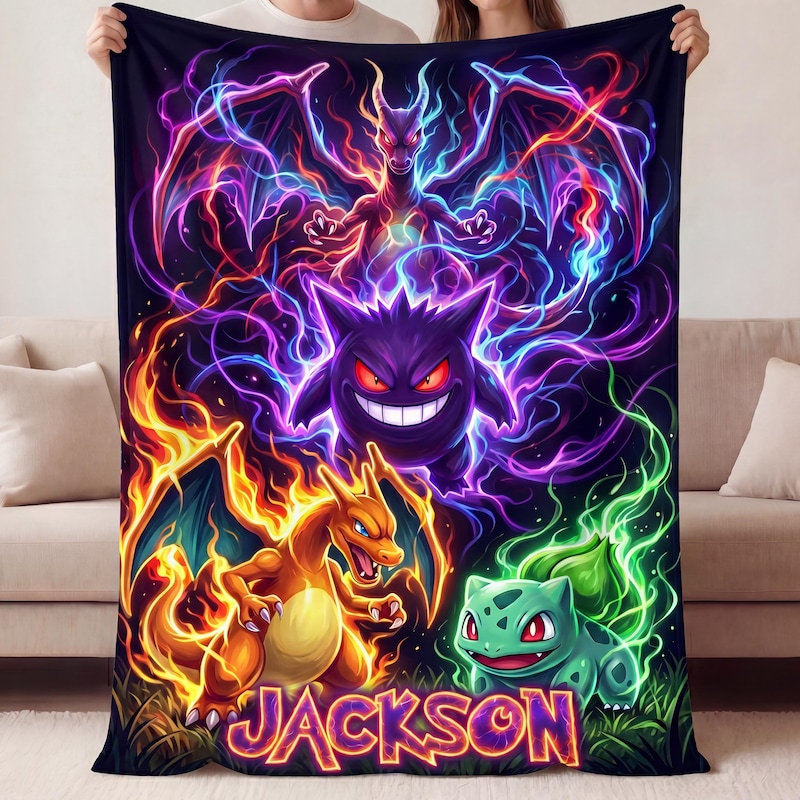 Blanket Gengar - Etsy