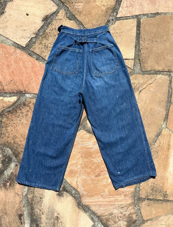 1940s WAVES jeans . vintage WWII denim pants . 24-25 … - Gem