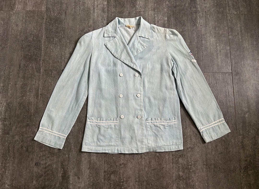 Early 1940s Denim Jacket . Vintage Jean Jacket . Size Small to S/m - Etsy