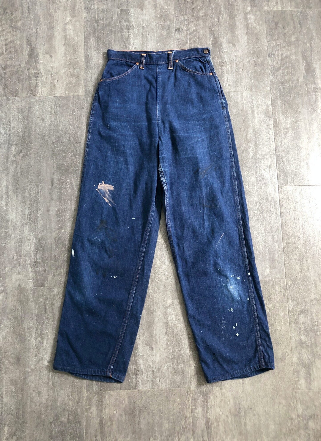 1950s Ranchcraft Denim Jeans . Side Zip Jeans . 26 Waist - Etsy