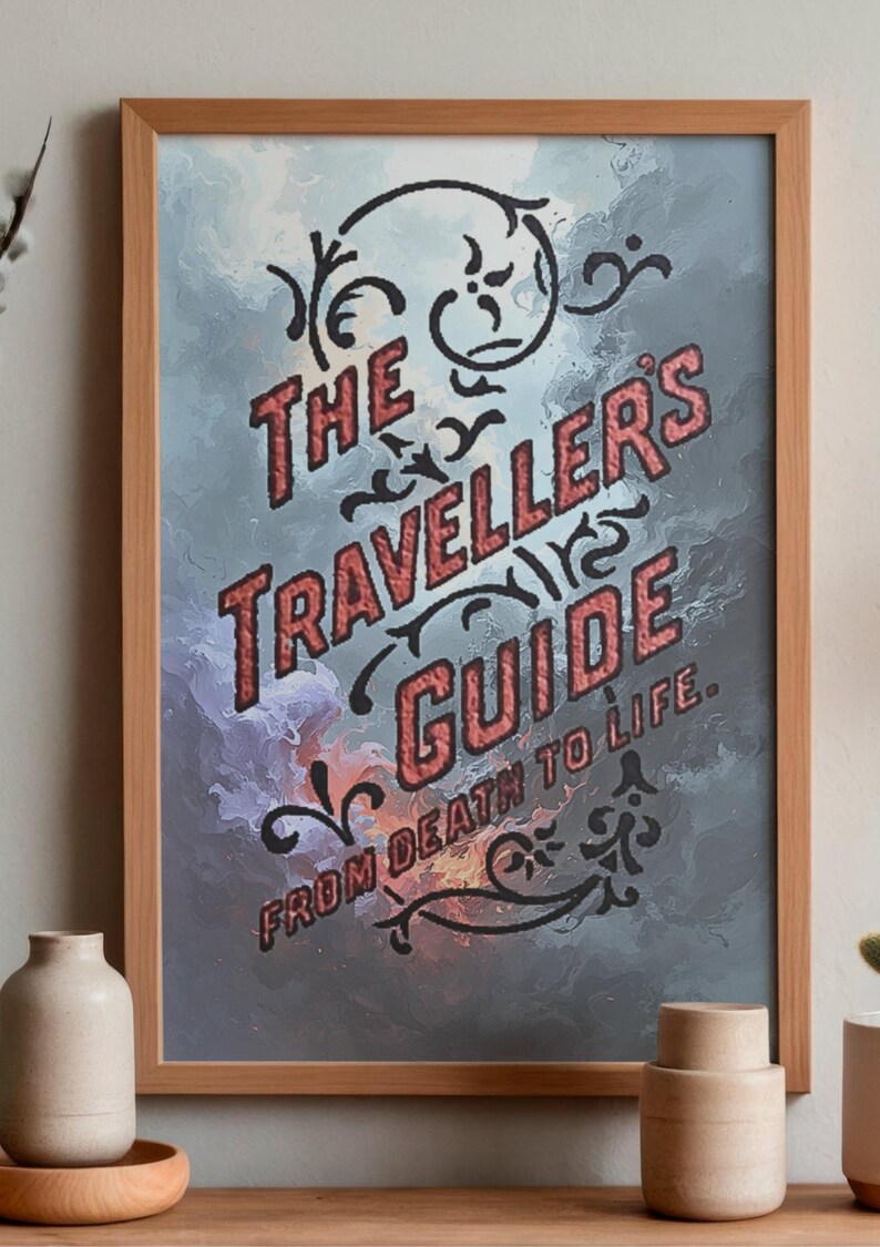 The Traveller’s Guide From Death to Life, Christian Wall Art, Digital ...