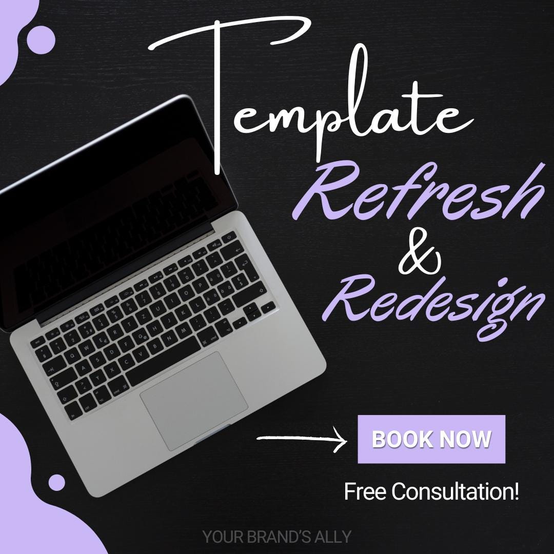 Digital Template Refresh / Redesign (custom Service) - Etsy Australia