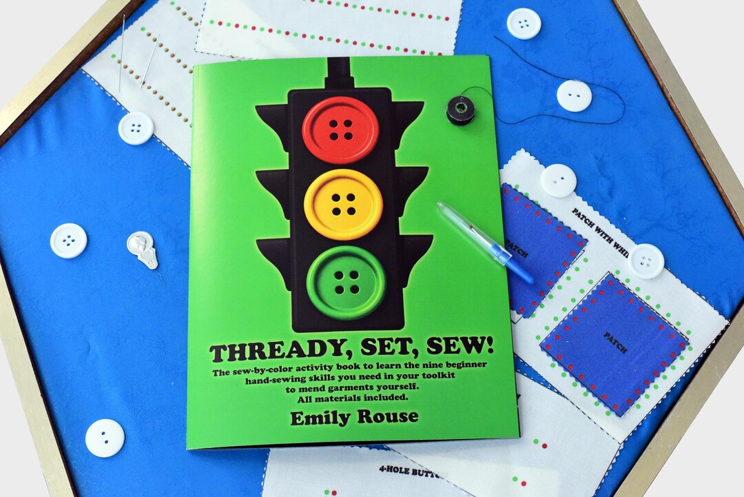 Thready, Set, Sew! Beginner Hand Sewing Stitch Book With Complete ...