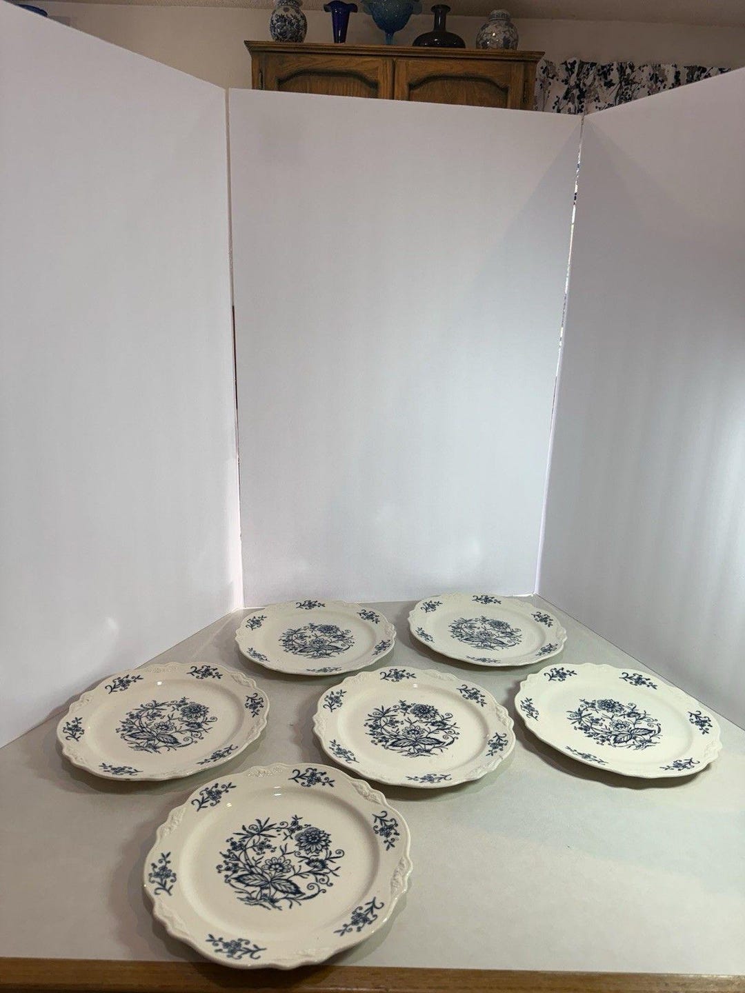 Sheffield Blue Dresden U.S.A. 10″ Dinner Plate Blue Floral - Etsy
