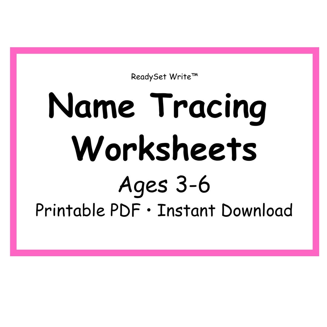 Editable Name Tracing Worksheet | Preschool Handwriting Practice (ages ...