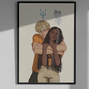Percy Jackson and Annabeth Chase Fan Art - Etsy