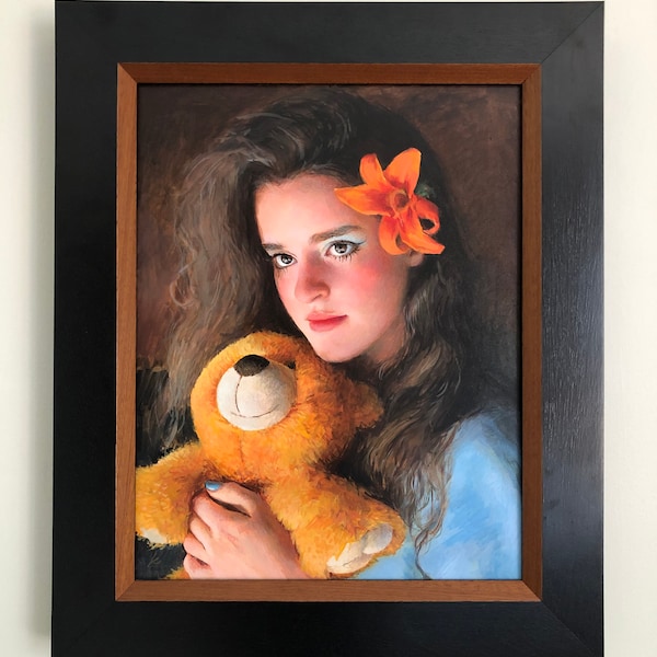 Teddy Bear Painting - Etsy