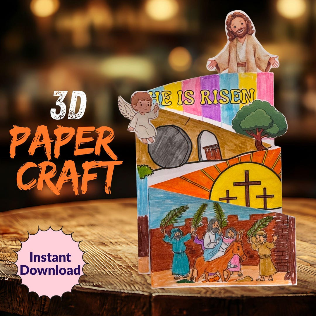 Easter Coloring Page for Kids | Christian Craft for 6-12 Age| Bible ...