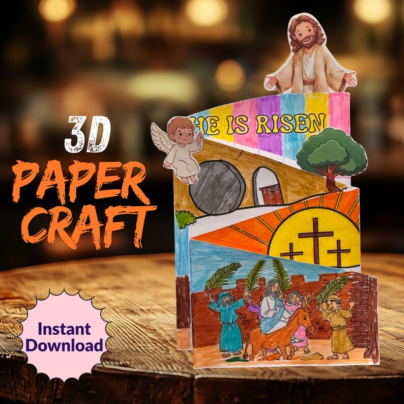 Easter Coloring Page for Kids | Christian Craft for 6-12 Age| Bible ...