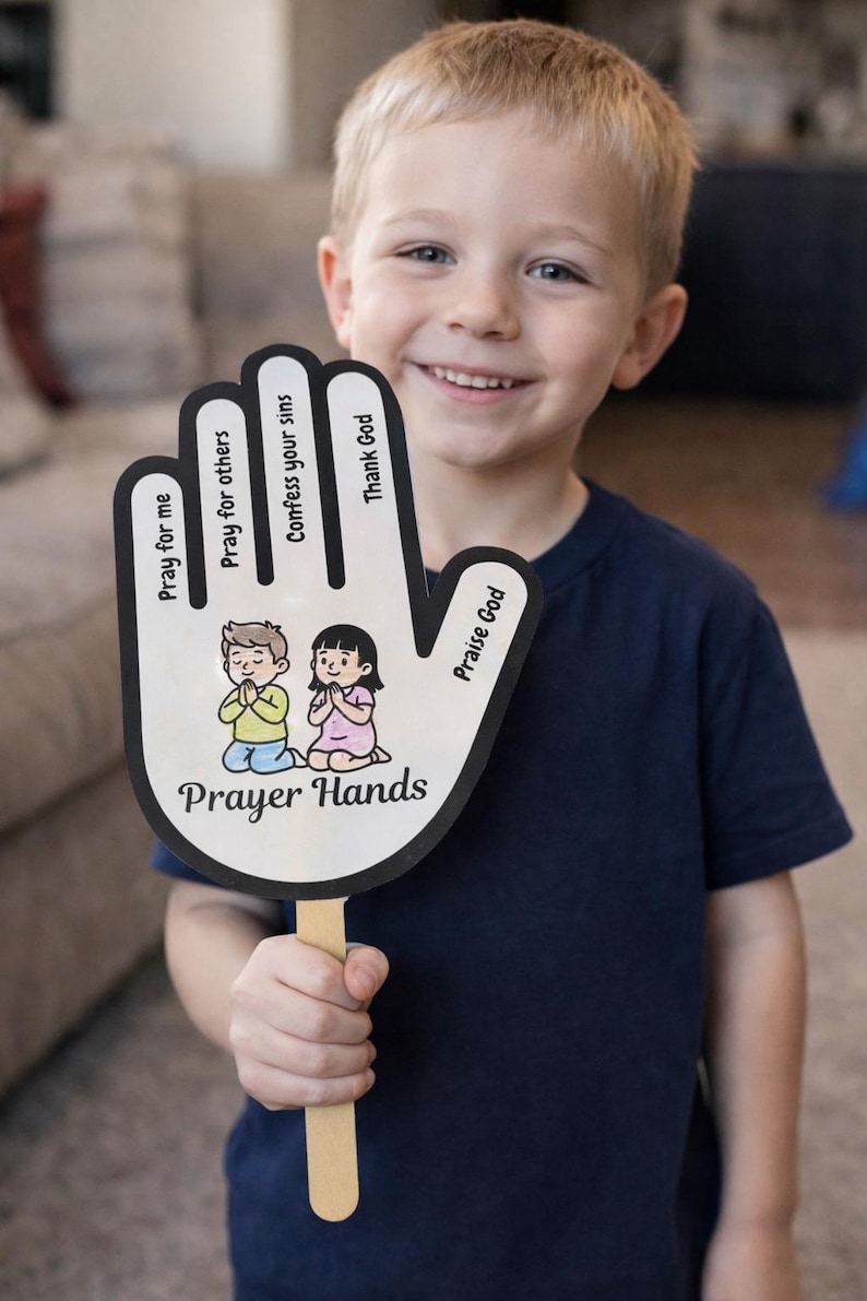 Prayer Hand Fan Craft | God's Promises Kids Printable, Christian ...