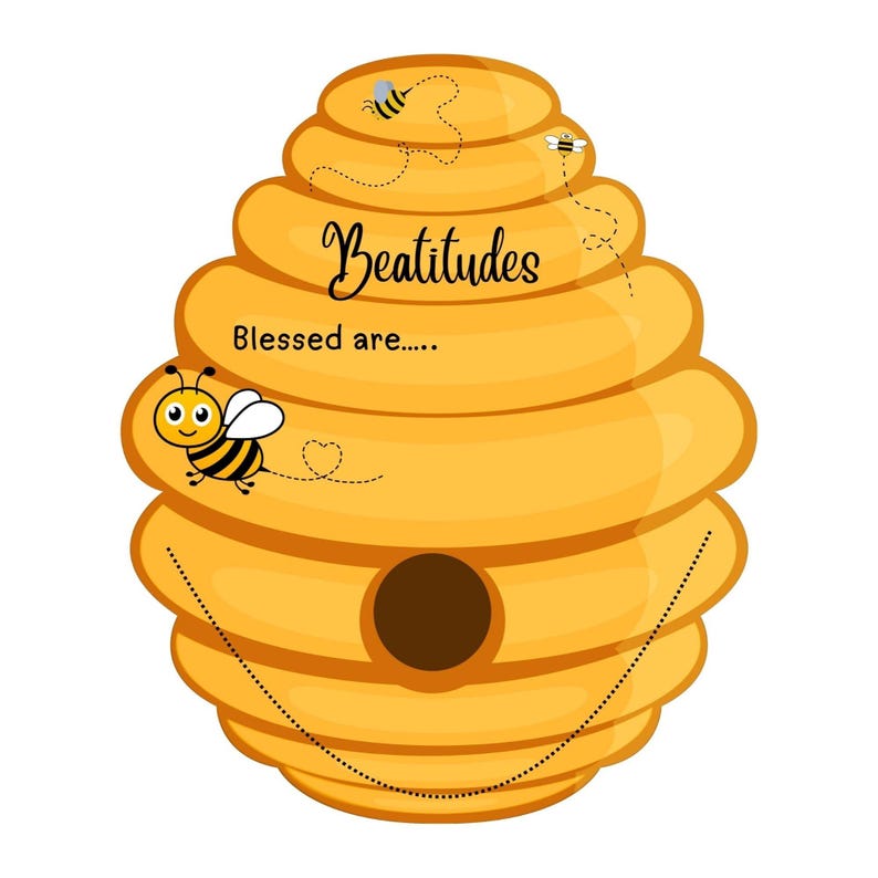 The Beatitudes Beehive Craft for Kids | Sunday School Bible Lesson ...