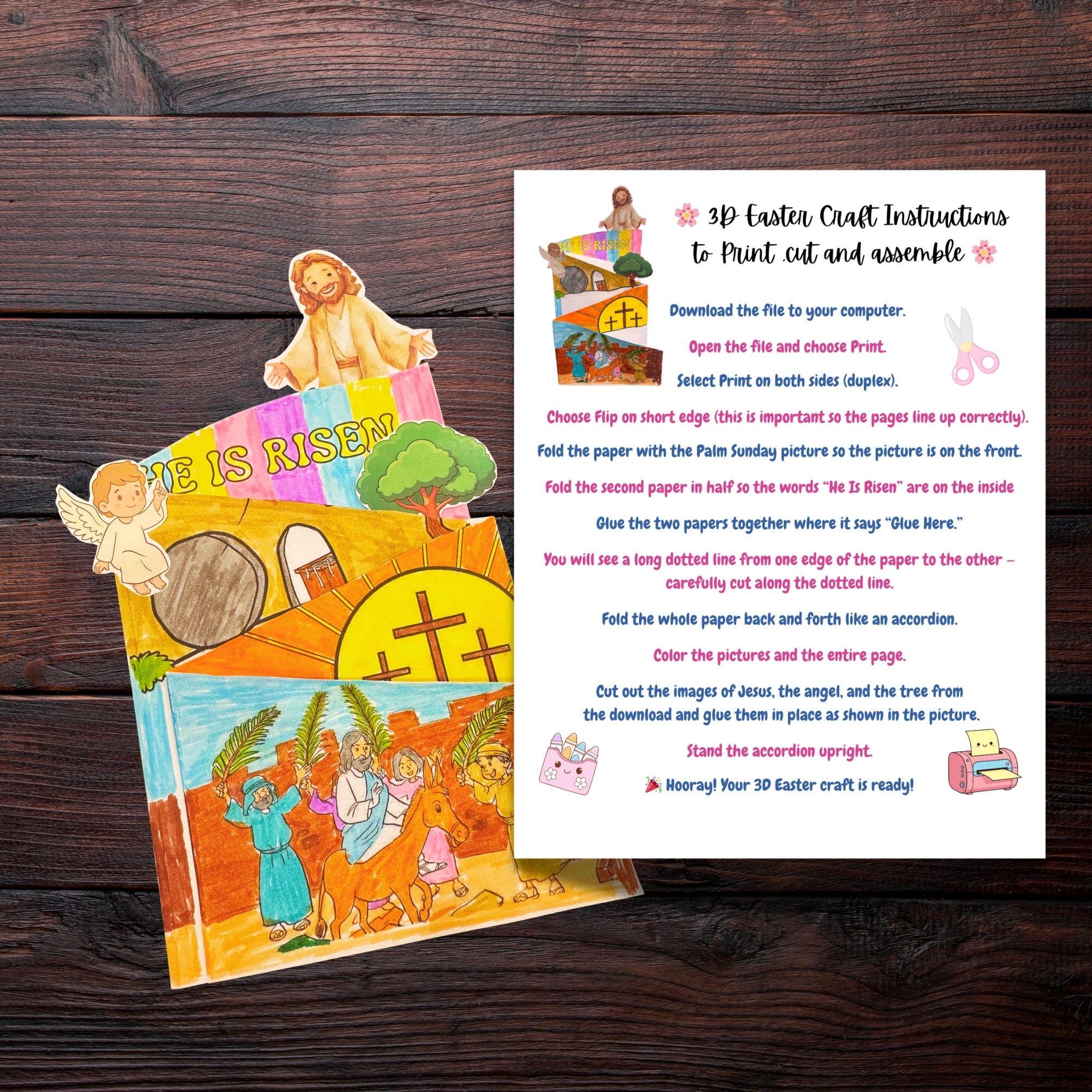 Easter Coloring Page for Kids | Christian Craft for 6-12 Age| Bible ...