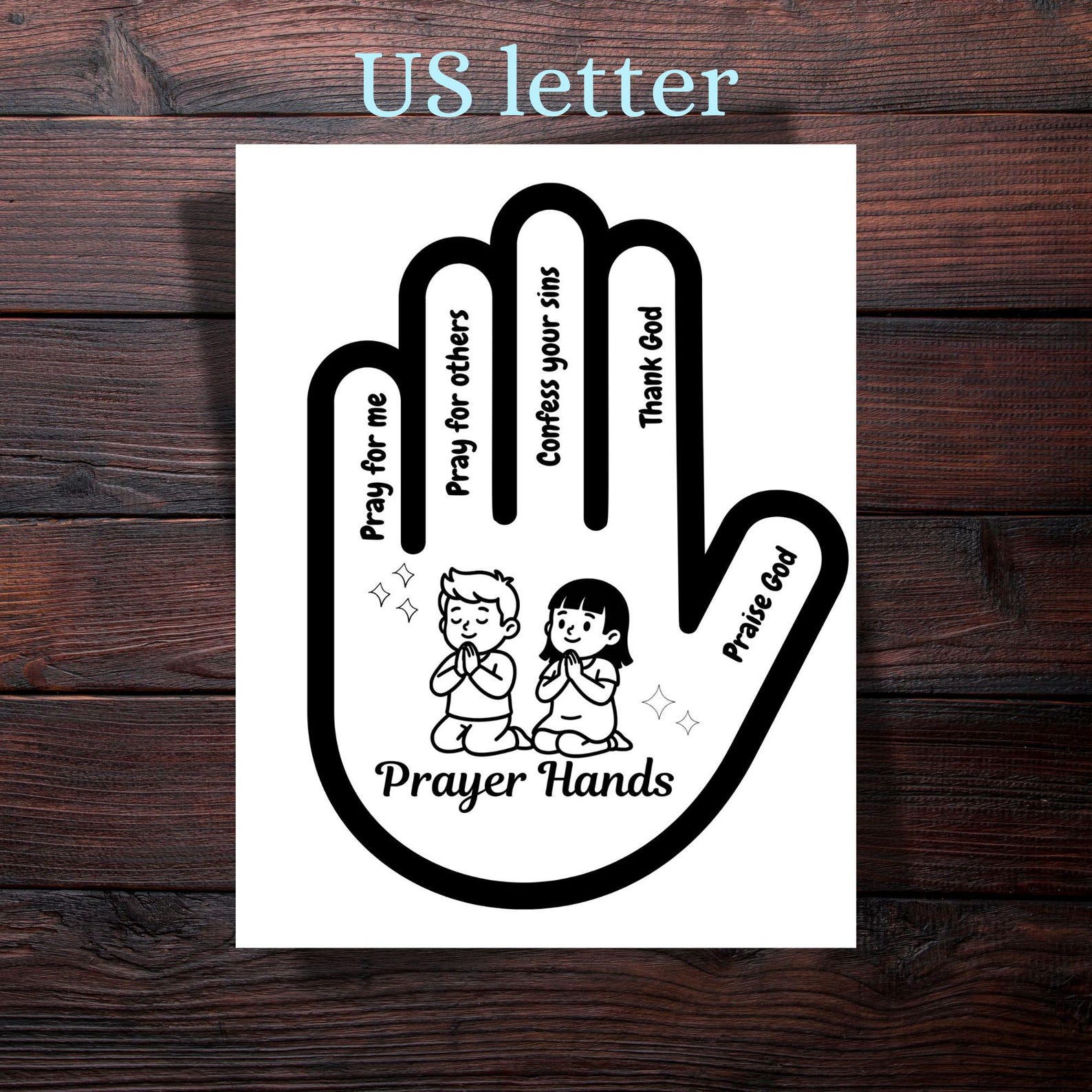 Prayer Hand Fan Craft | God's Promises Kids Printable, Christian ...