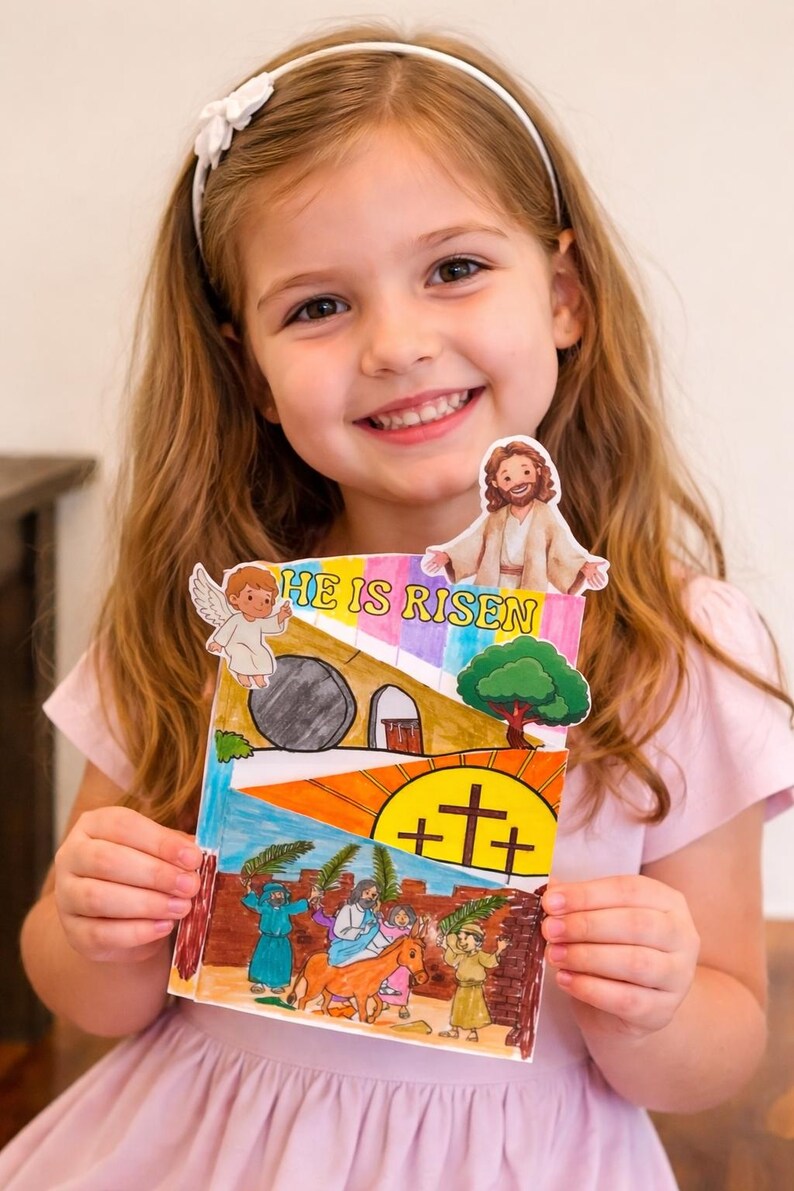 Easter Coloring Page for Kids | Christian Craft for 6-12 Age| Bible ...