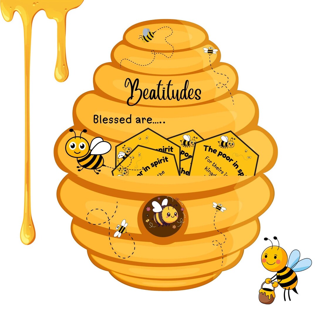 The Beatitudes Beehive Craft for Kids | Sunday School Bible Lesson ...