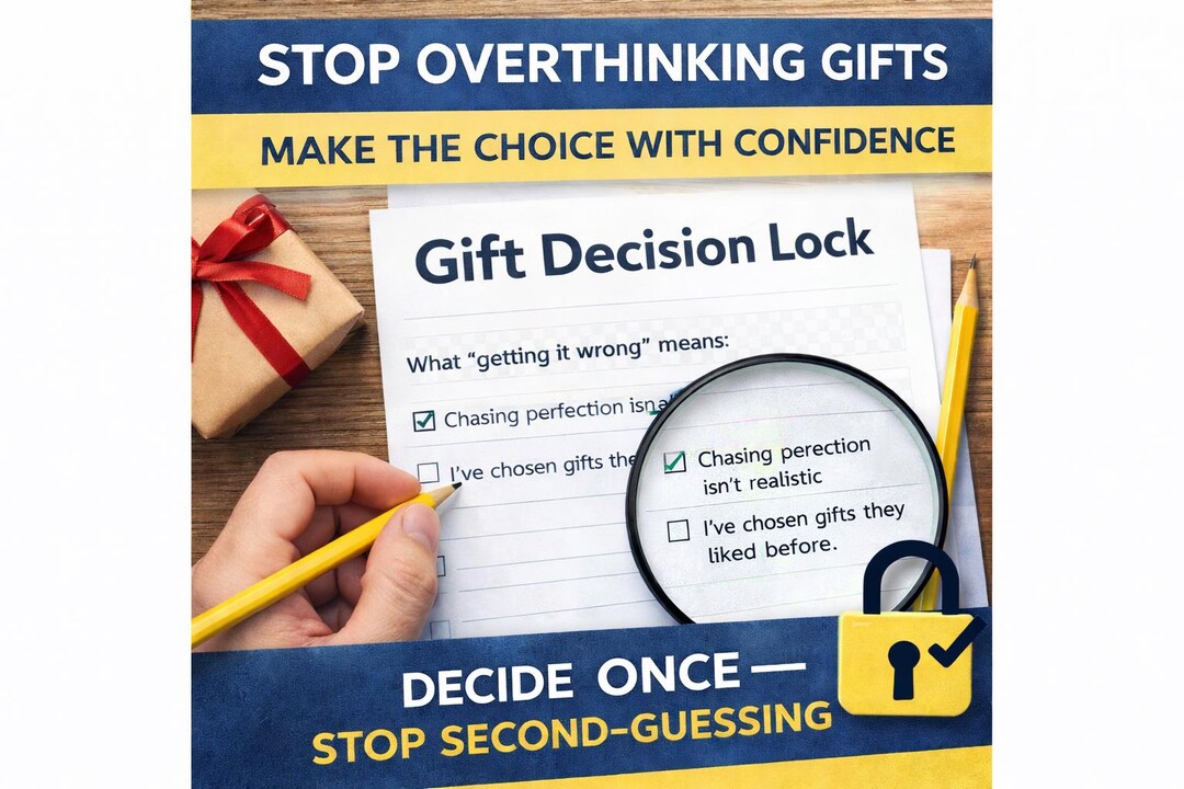 Last Minute Gift Decision Worksheet | Gift Ideas Help | Stop ...