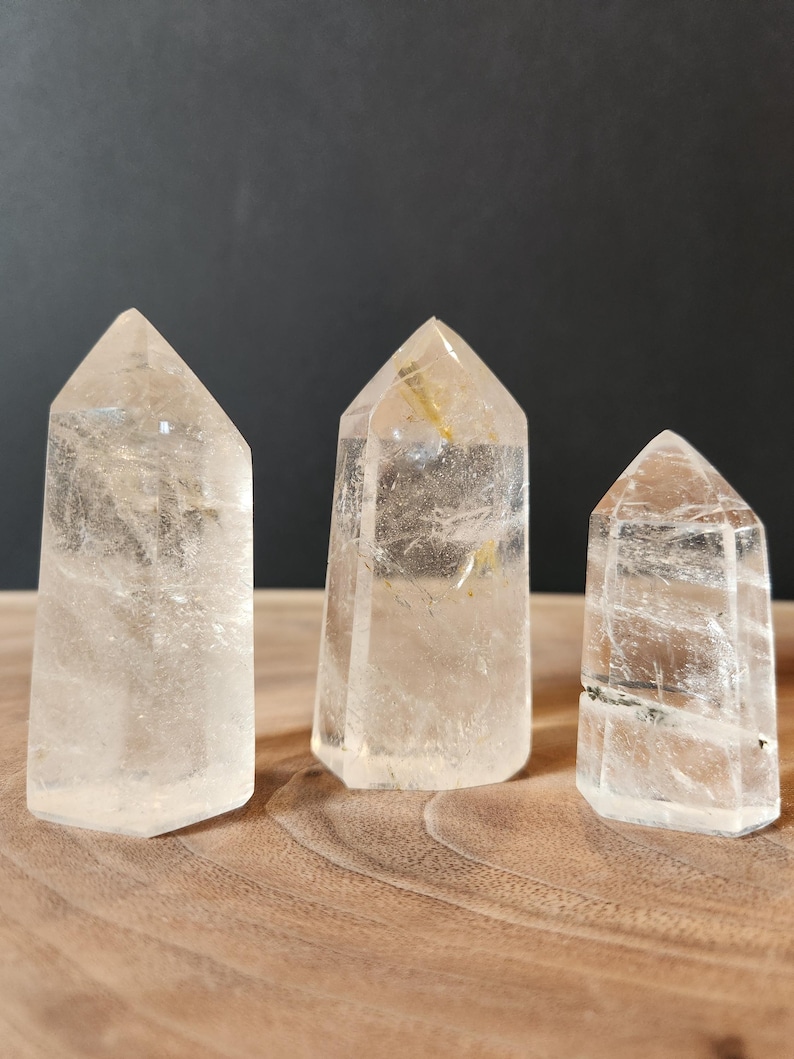 Clear Quartz Crystal Towers – Natural Points - Etsy UK