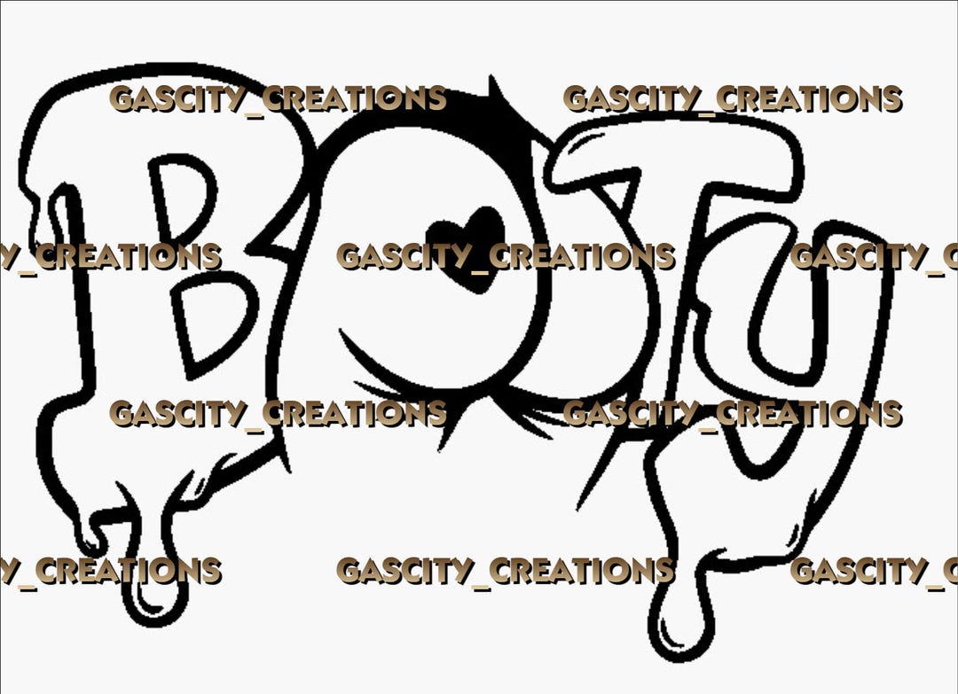 Booty SVG & DXF File - Etsy