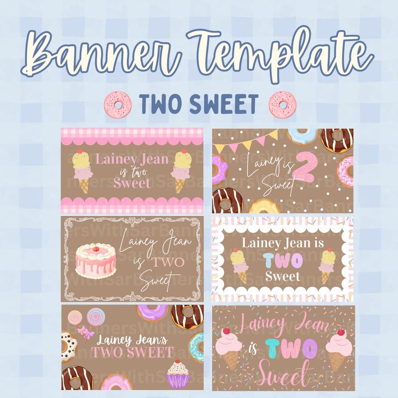 Two Sweet Banner - Etsy