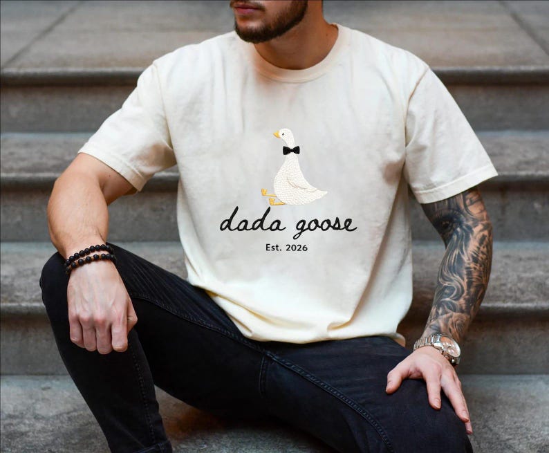 Dada Goose Est 2026, Gift Father's Day Embroidery Design, Instant ...
