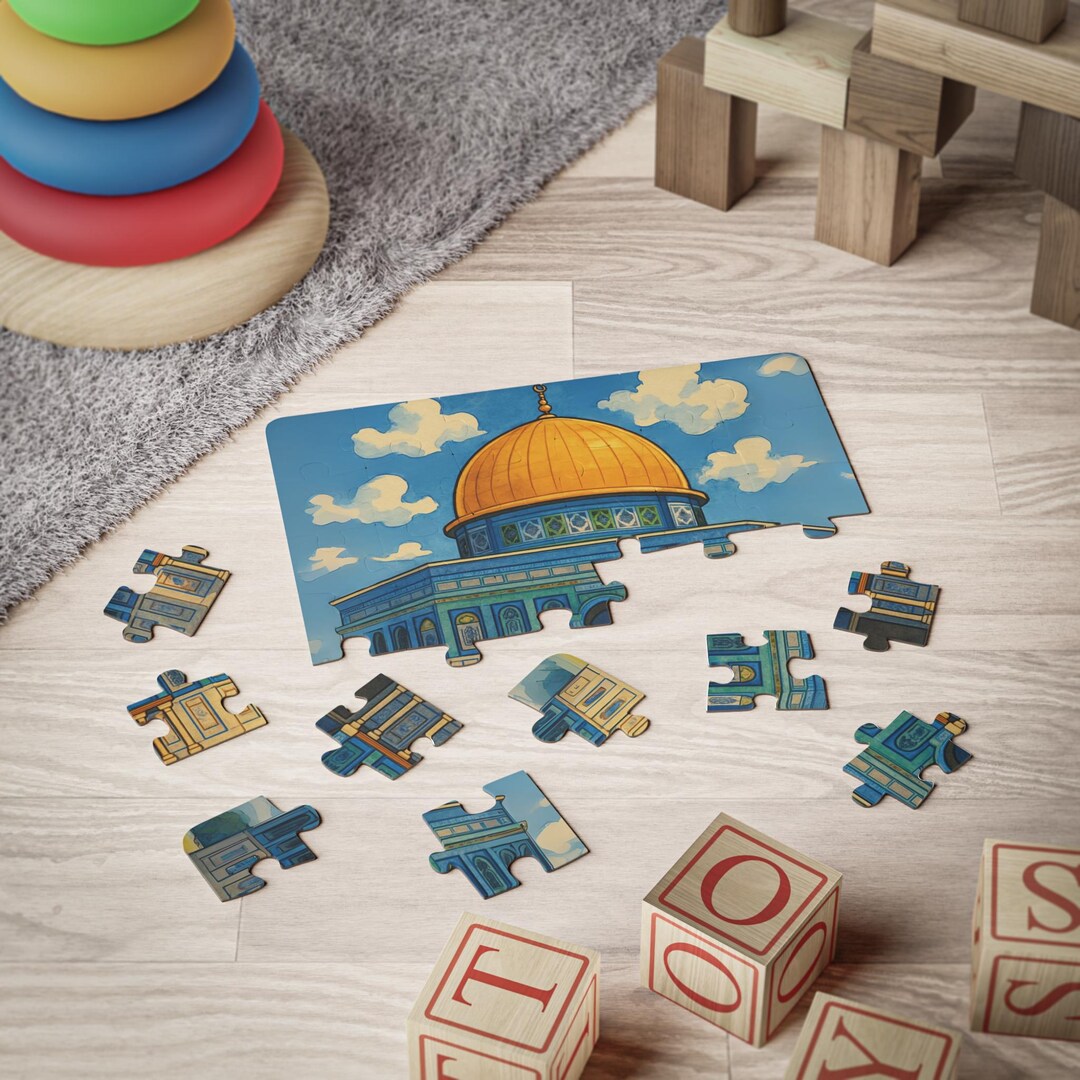 Islamic Kids Puzzle Dome of the Rock, Masjid Al Aqsa Toy, Muslim ...