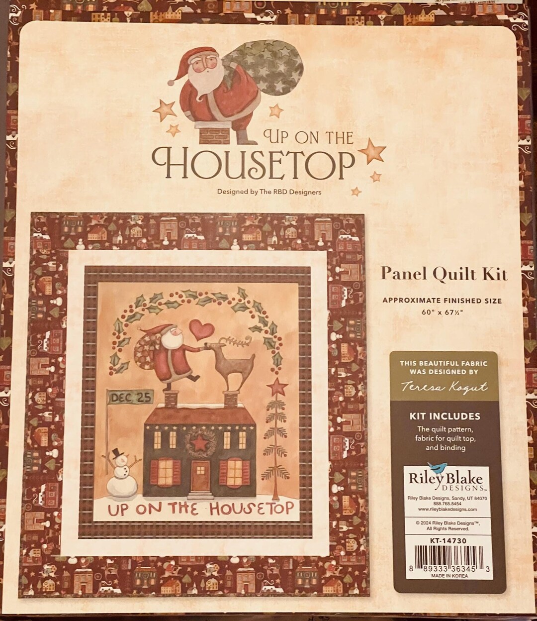 Up on the Housetop Quilt Kit - Designed by Teresa Kogut - Riley Blake ...