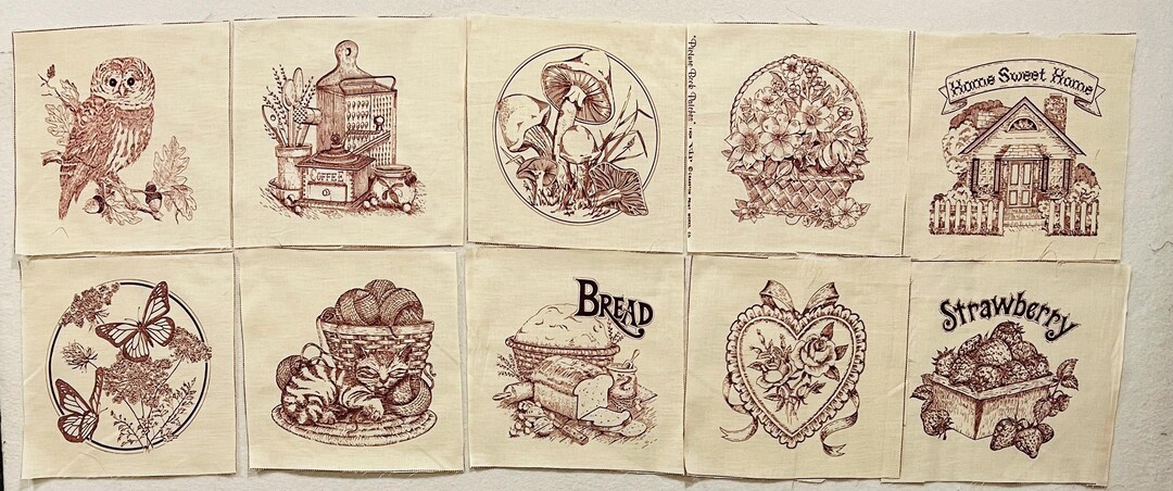 Vintage VIP Picture Book Patches - 10 Squares 8-1/2" X 8-1/2 ...