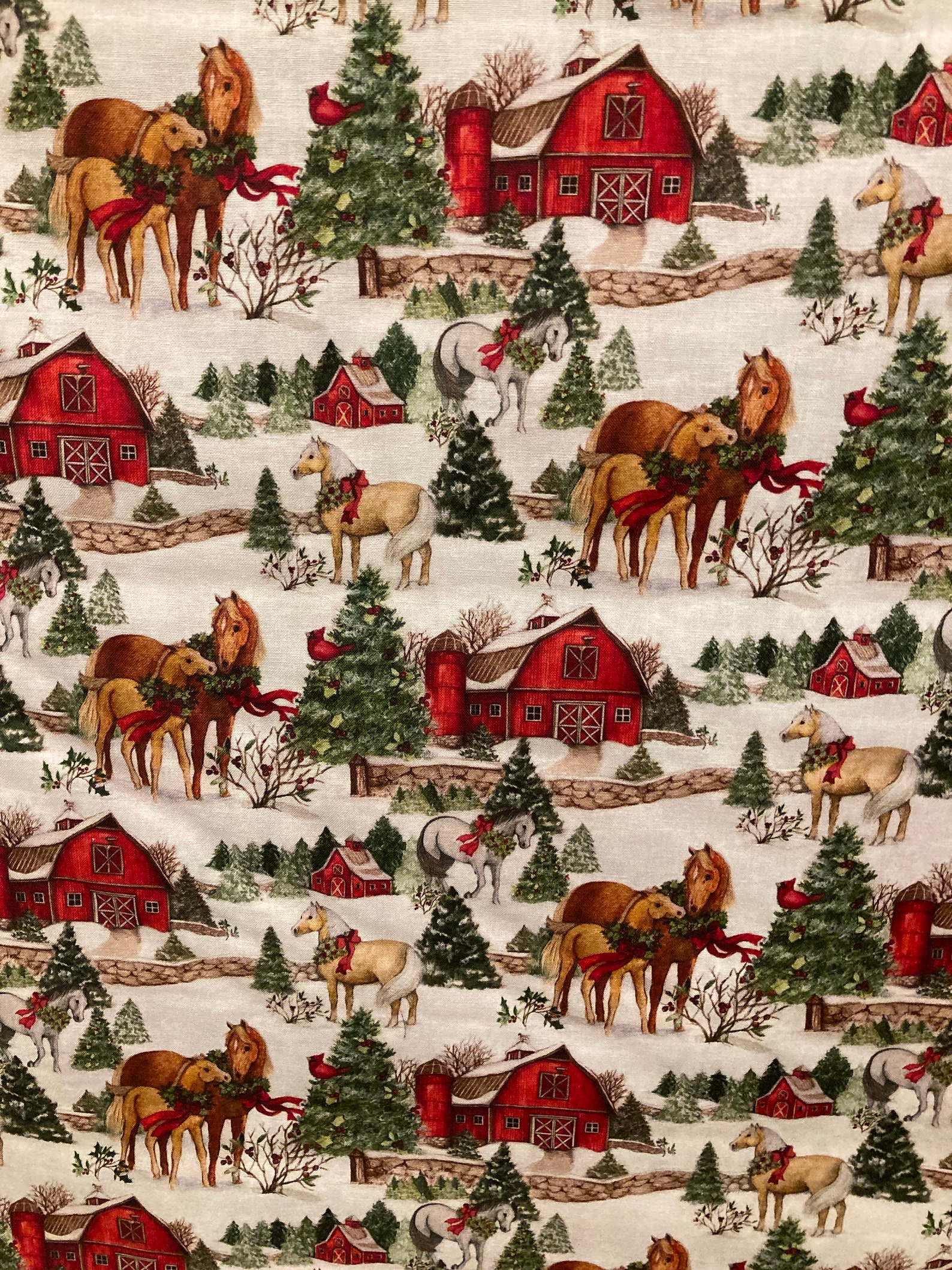 Christmas Horse Panel - Susan Winget - 64468 - Out of Print - Etsy