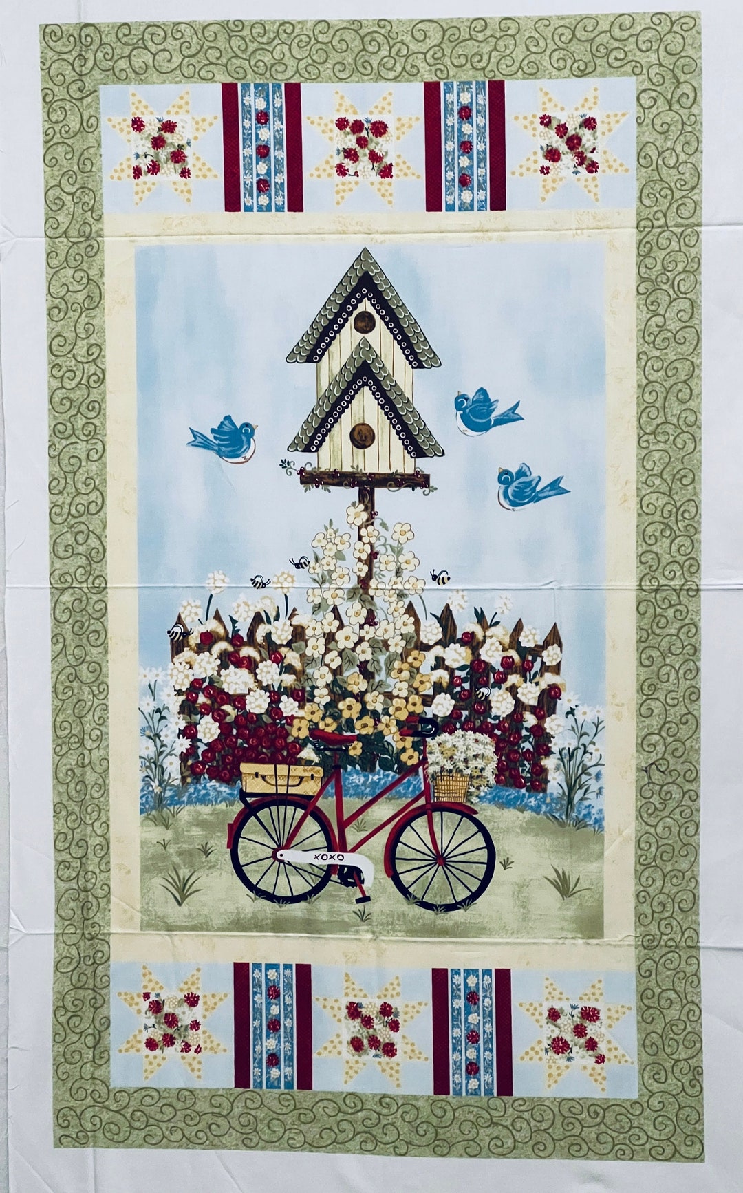 Pedal Pushers Fabric Panel Plus 4 Yards Coordinating - 2 Yards of Each ...