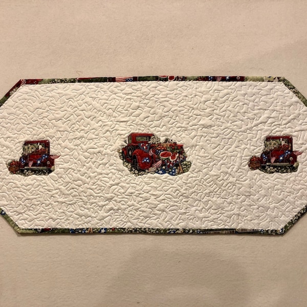 Red Truck Table Runners - Etsy