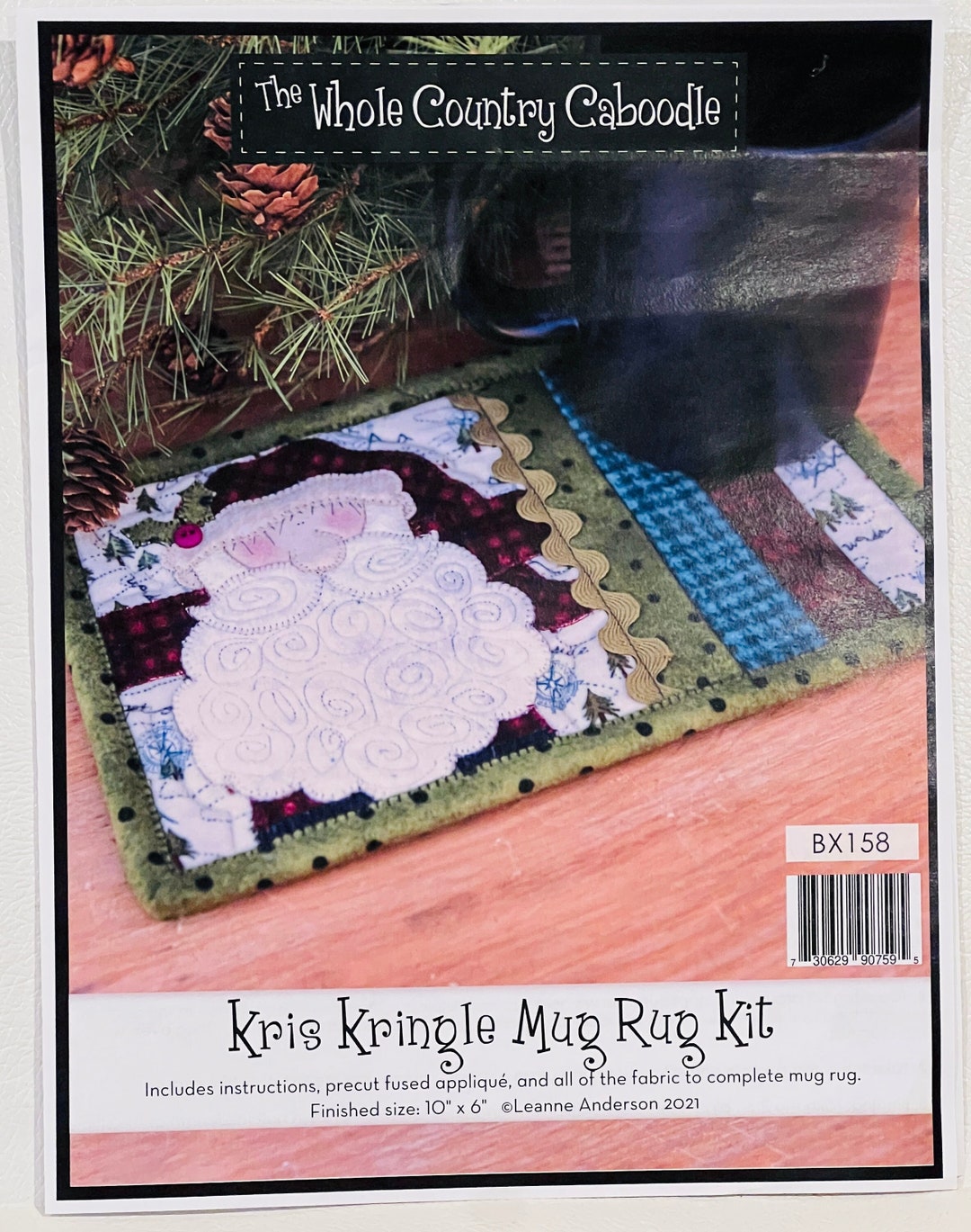 Kris Kringle Mug Rug Kit - the Whole Country Caboodle - Includes ...