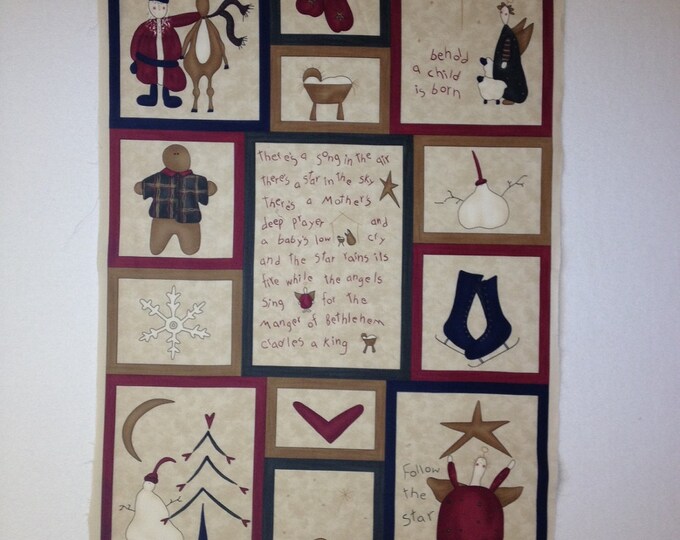 Moda Fabric Panel All Things Christmas by Sandy Gervais - Etsy