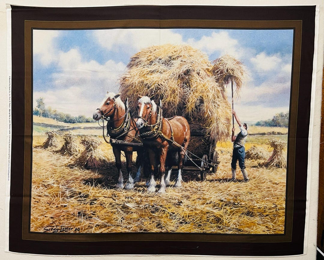 LAST PANEL! Making Hay by John Seerey-lester - Ansada Fabric - Panel 36 ...