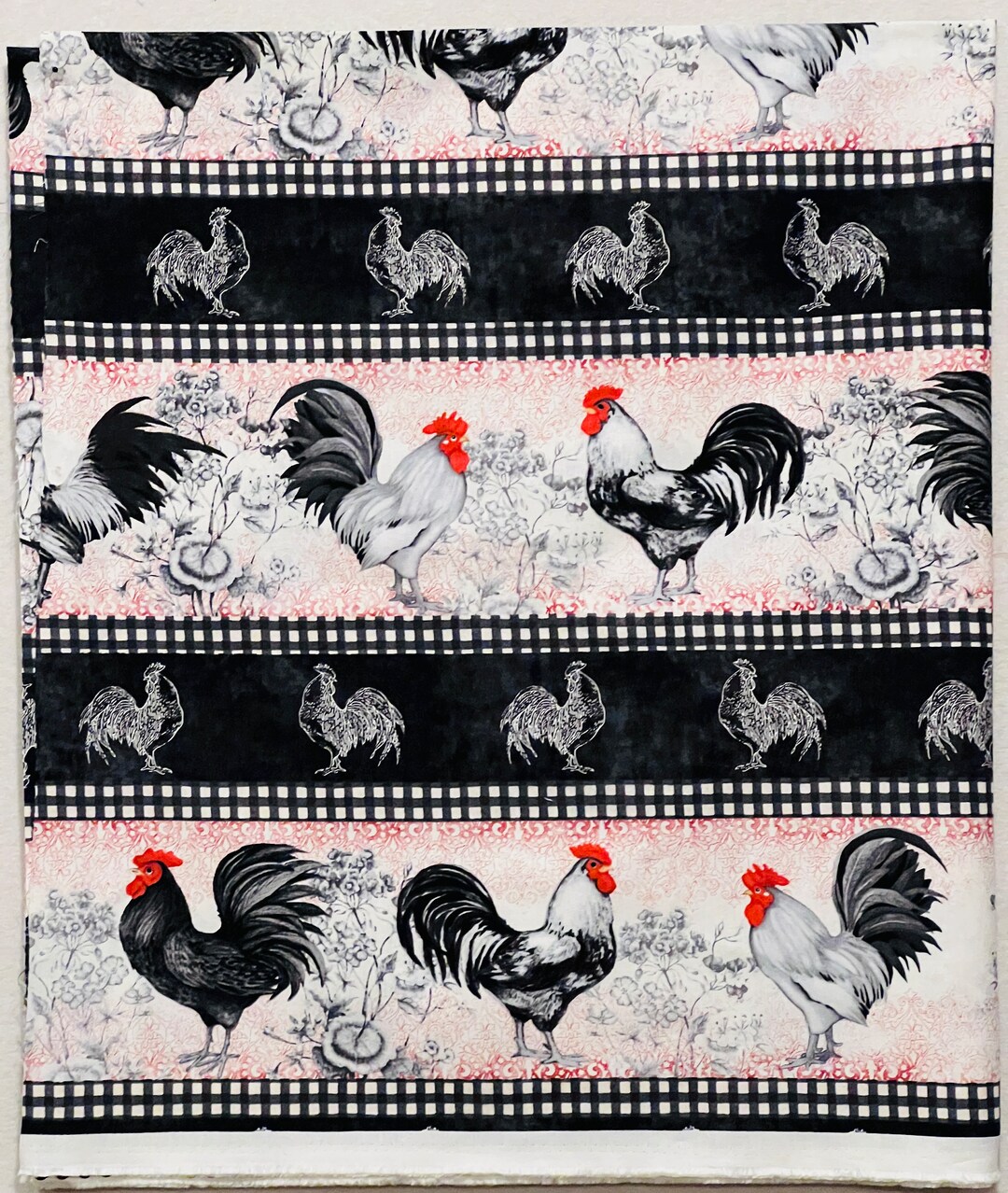 Susan Winget Proud Rooster Border Fabric - 2 Yards - Wilmington Prints ...