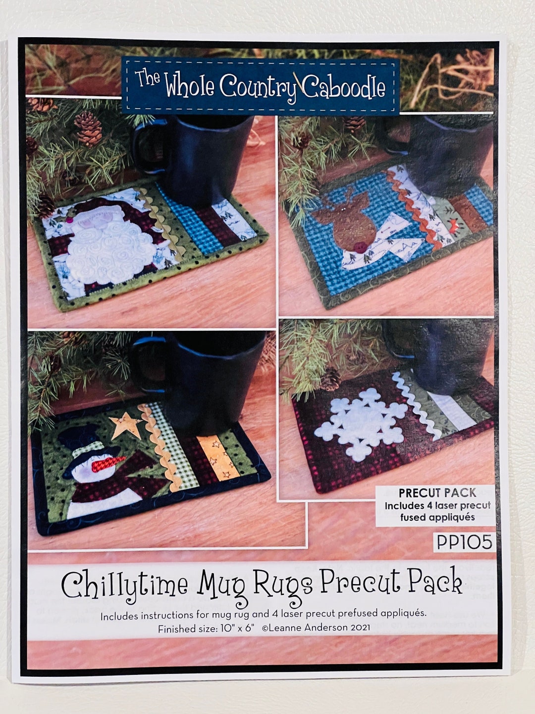 Chillytime Mug Rugs Precut Pack - the Whole Country Caboodle - Includes ...
