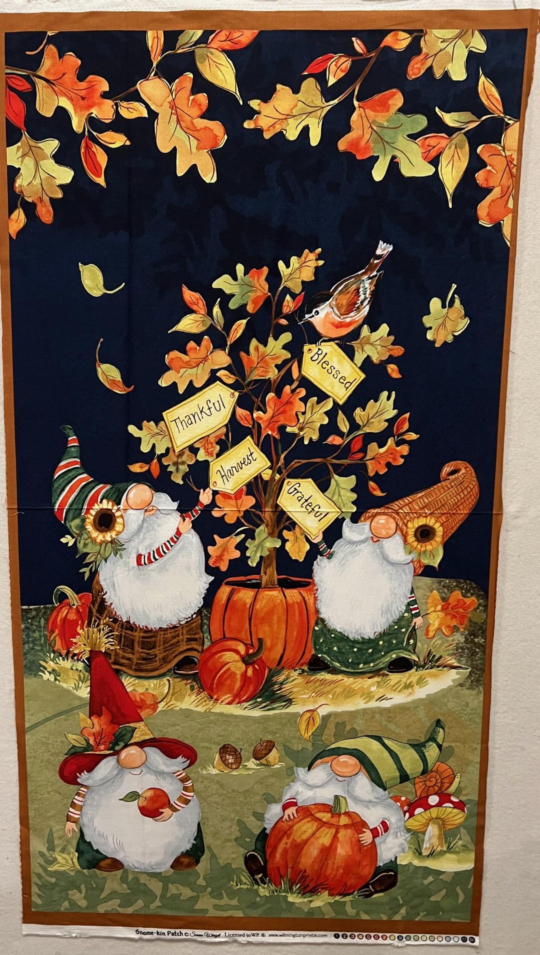 Gnome-kin Patch - Wilmington Prints - Susan Winget - 24" X 45" Panel ...