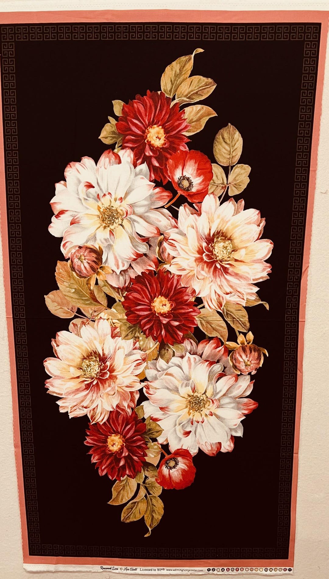 Rosewood Lane - Lisa Audit Floral - Wilmington Prints - Panel 24" X 45 ...