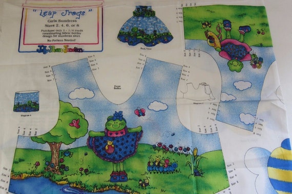 Jelly Bean Junction Leap Frogs Girls Sundress Bodice Multi | Etsy