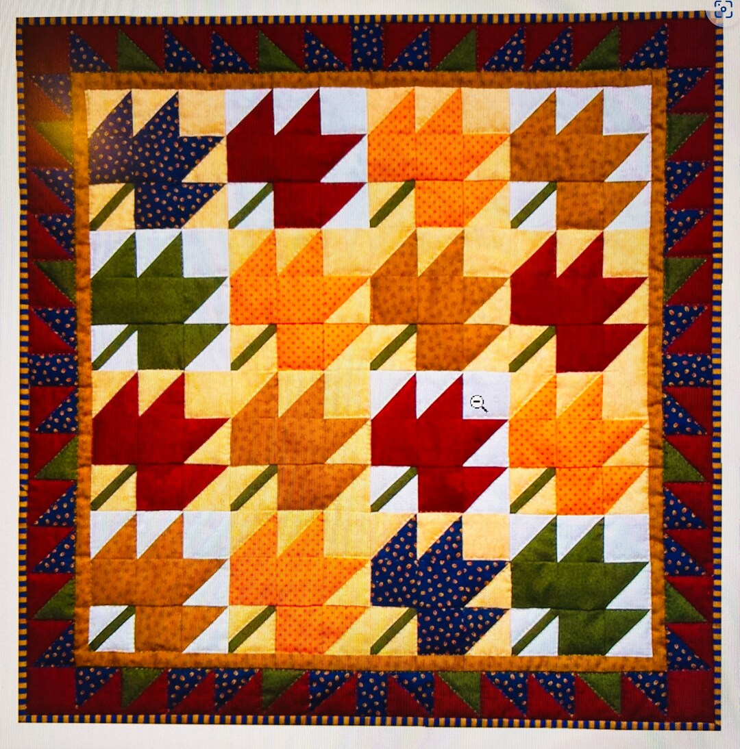 Rachel's of Greenfield Leaves Wall Quilt Kit Finished Size 22 X 22 ...